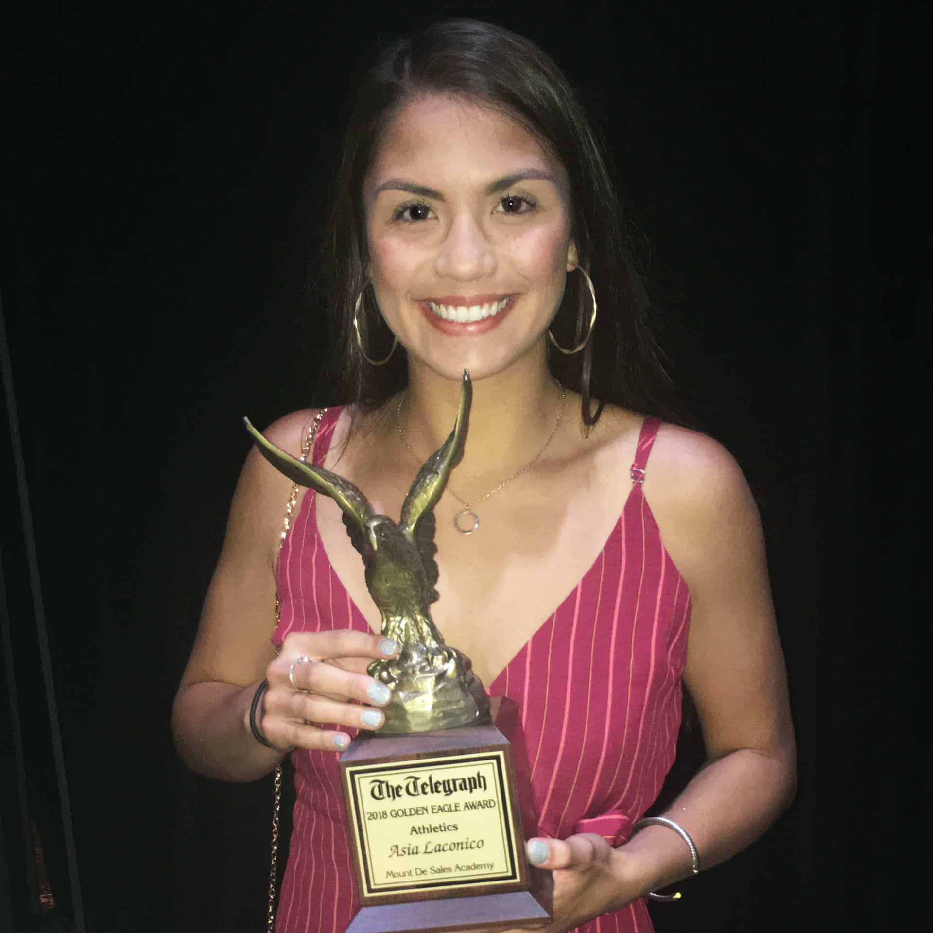 Asia Laconico Wins Golden Eagle Award for Athletics - Mount de Sales ...