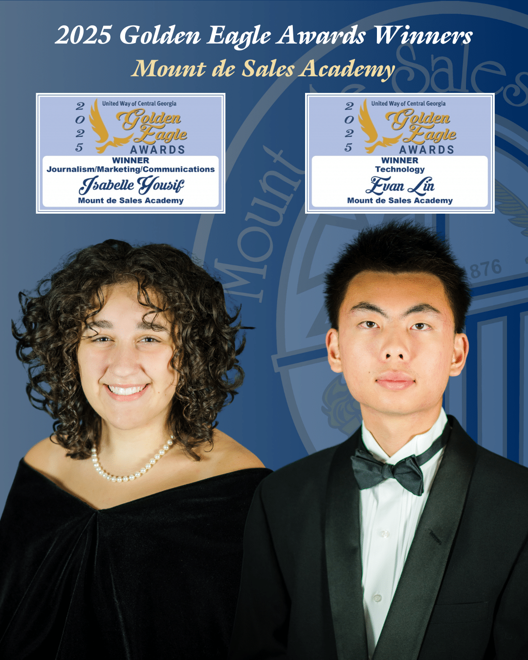 Mount de Sales Academy Celebrates Two Golden Eagle Award Winners from ...